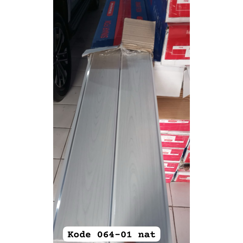 Jual Plafon pvc putih corak kayu nat glosy k064-01 | Shopee Indonesia