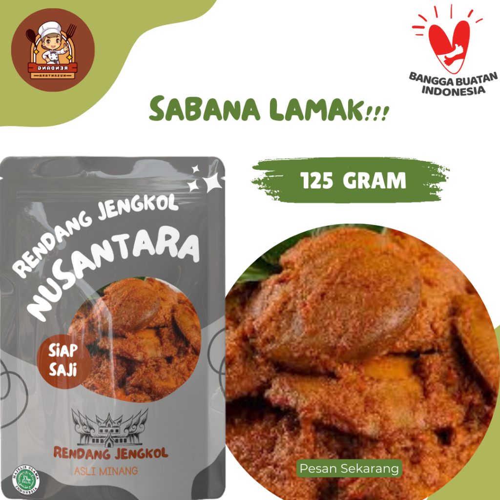 Jual Rendang - Rendang Jengkol Empuk 125 Gram | Shopee Indonesia