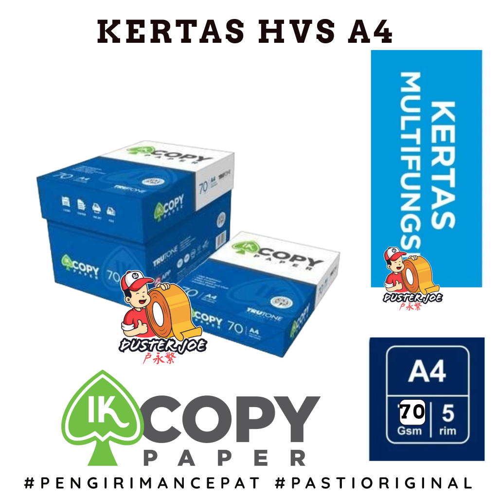 Jual [BOX] Kertas HVS A4 70gr IK COPY PER 1 BOX ( ISI 5 RIM) | Shopee ...