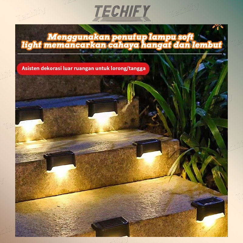 Jual TECHIFY Lampu LED Tangga Tenaga Surya, Lampu Tangga Tenaga Surya ...