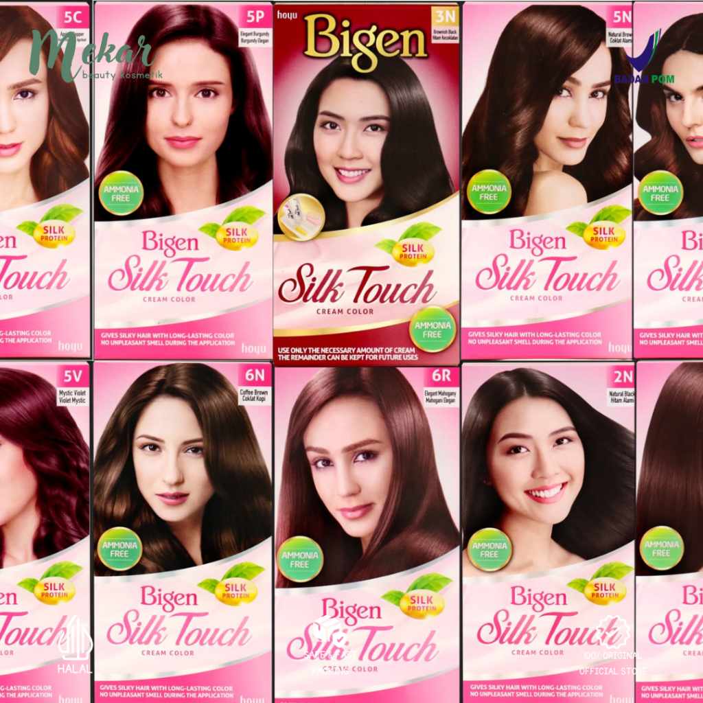 Jual Bigen Silk Touch Hair Color | Pewarna Rambut | Pewarna Rambut BPOM ...