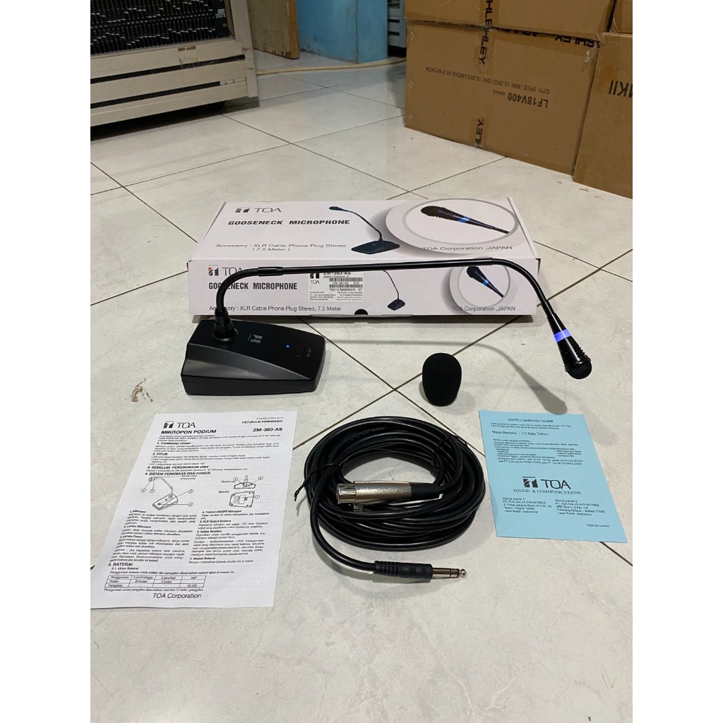 Jual Microphone TOA ZM-380-AS Gooseneck Microphone mic toa zm 380 as ...