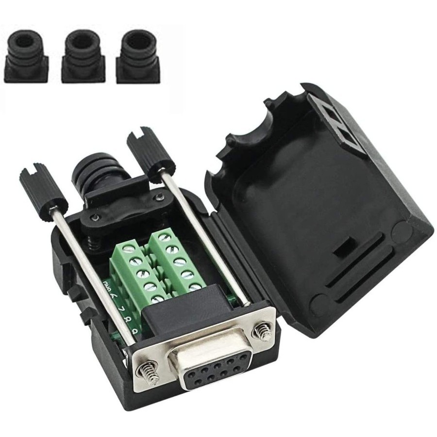 Jual DB9 Breakout Connector to Wiring Terminal RS232 D-SUB female Serial | Shopee Indonesia