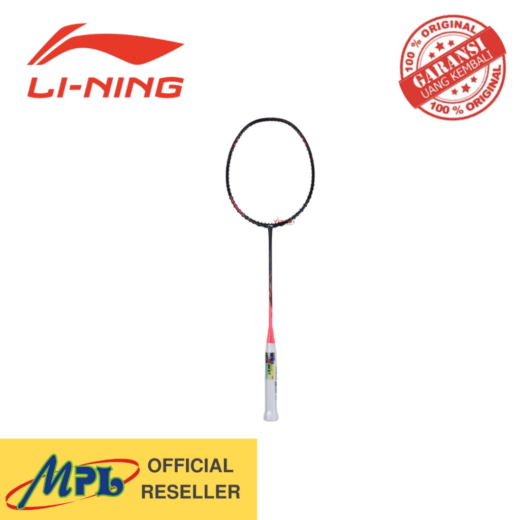 Jual RACKET BADMINTON LI-NING AXFORCE 40 4U BLACK AYPU011-4+TAS KAIN ...