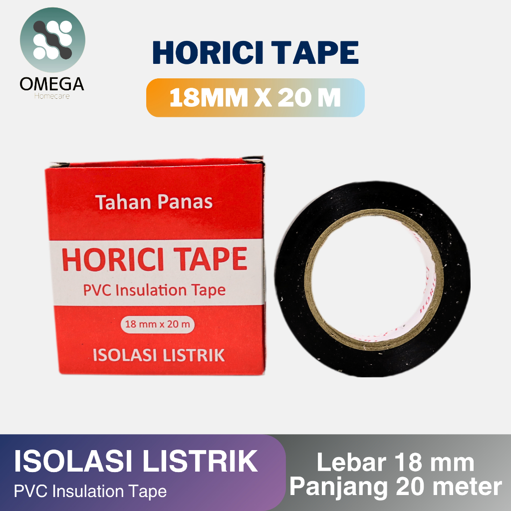 Jual HORICI Isolasi Listrik / Electrical Tape / Isolasi Kabel Listrik ...