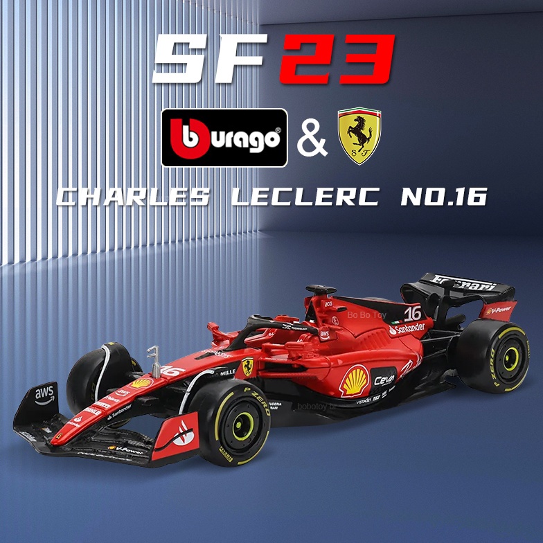 Jual KODE B74E Bburago 143 F1 223 Ferrari SF23 16 Charles Leclerc RB19 ...