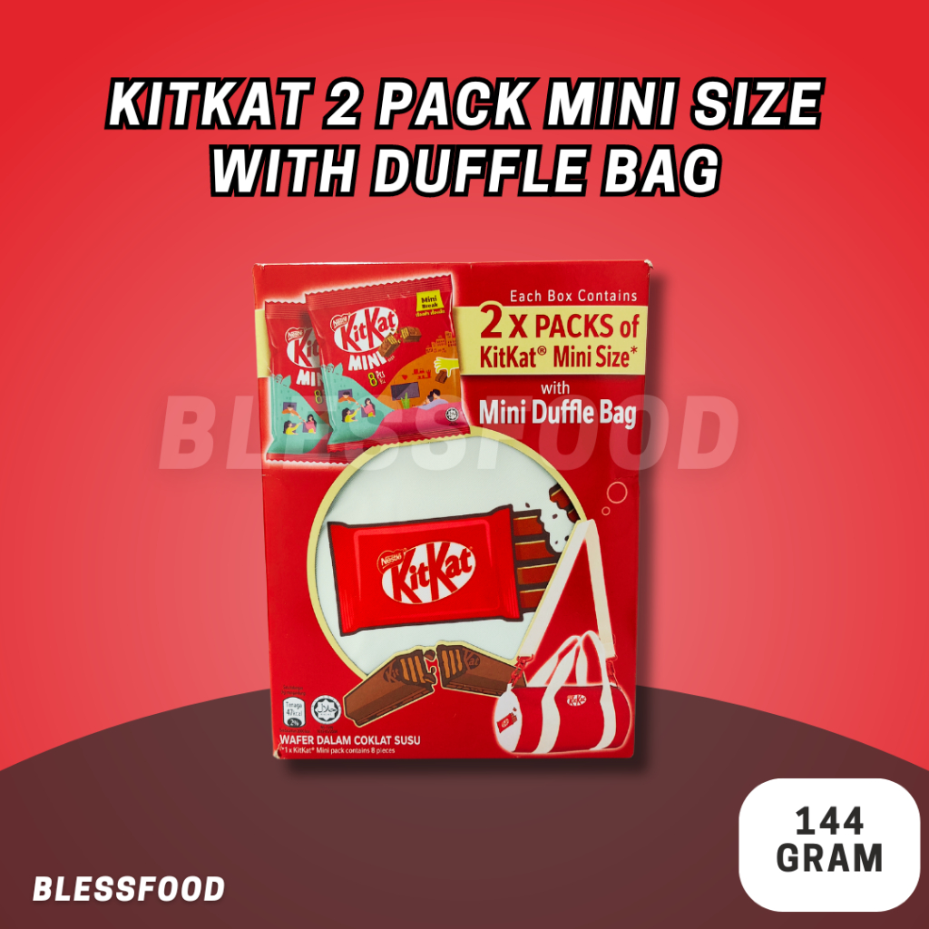 Jual Kitkat Mini 2 Packs With Mini Duffle Bag Ready Stock [Expired 2025 ...