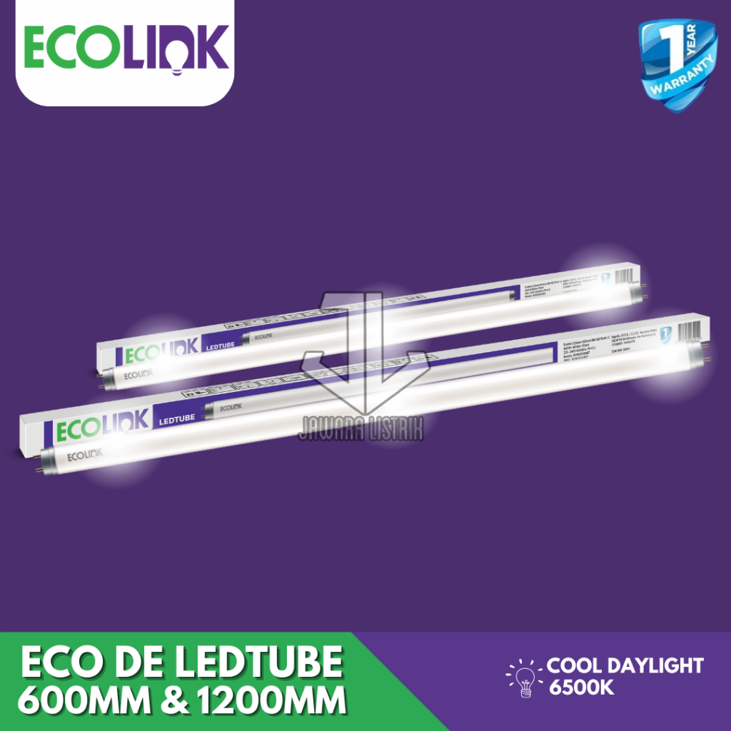 Jual ECOLINK LAMPU TL LED TUBE T8 UKURAN 600MM & 1200MM | Shopee Indonesia
