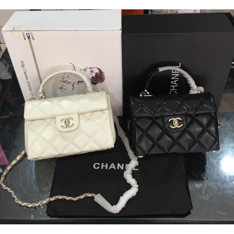 Jual Chanel 24P Flap Bag With Top Handle Bag 2862 | Shopee Indonesia