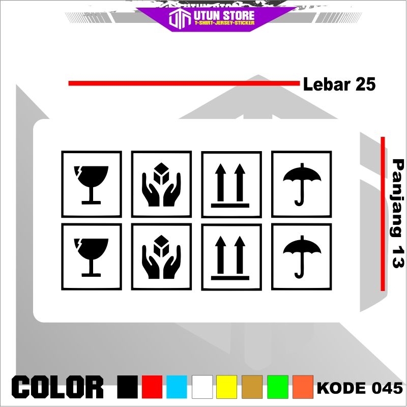 Jual [ PROMO BELI 2 GRATIS 1 ] Stiker Cutting FRAGILE / Jangan Di ...