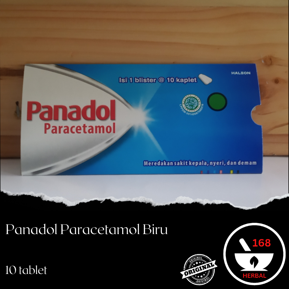 Jual Panadol Paracetamol Biru 1 Strip isi 10 Tablet | Shopee Indonesia