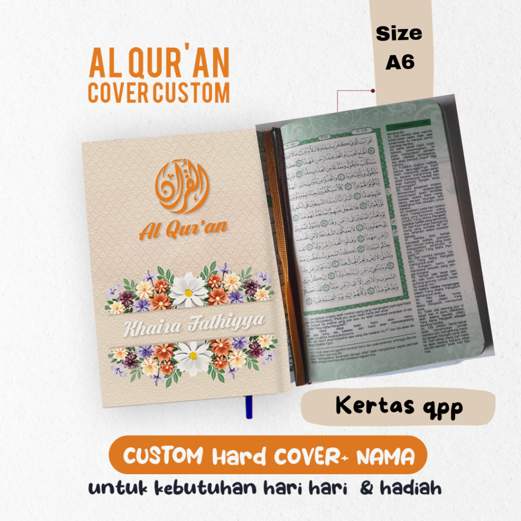 Jual Al-quran Custom + Nama Hard Cover Banyak Varian Warna ...