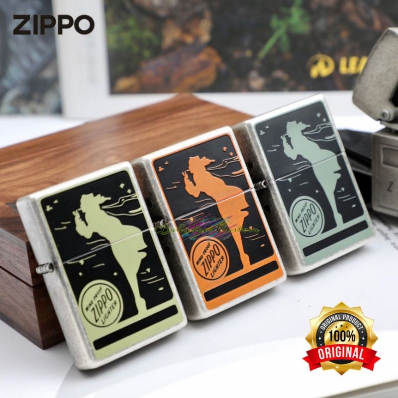 Jual KOREK API ZIPPO ORIGINAL VINTAGE LOOK CUSTOM UV PRINTING COLOUR ...