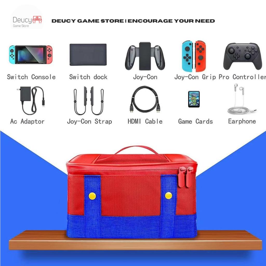 Jual Tas Pouch Mario Luigi Nintendo Switch OLED V1 V2 Multifungsional ...