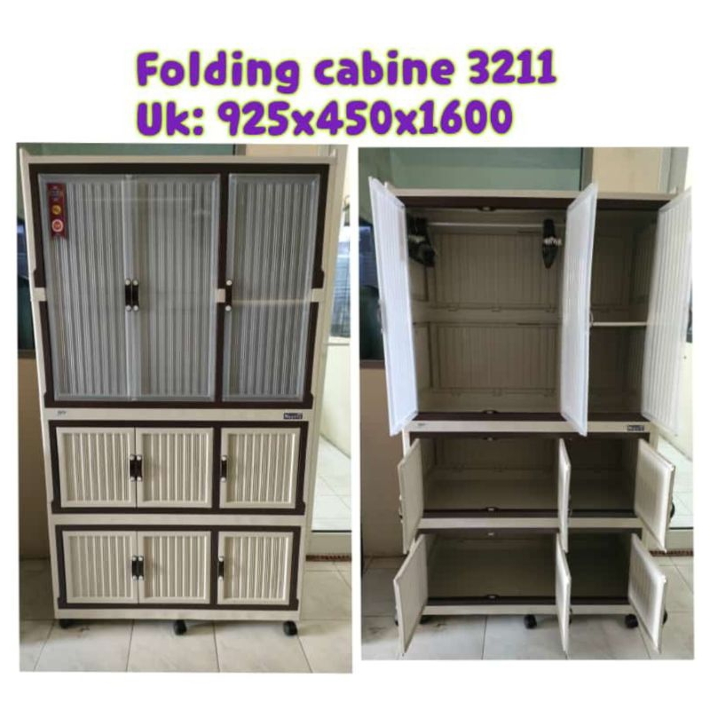 Jual Lemari Lipat plastik napolly mewah Folding Cabinet napolly ...