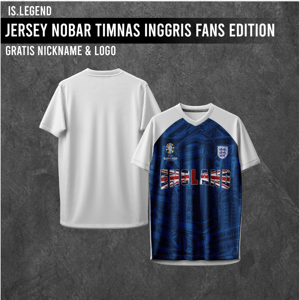 Jual JERSEY NOBAR/FANS ENGLAND CASUAL SERIES SPESIAL EURO 2024-2025 ...