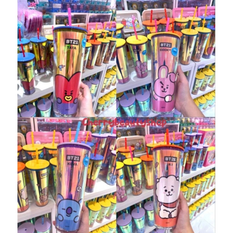 Jual Miniso x BT21 Collection Botol Minum Tumbler BTS Army Merch Tata ...