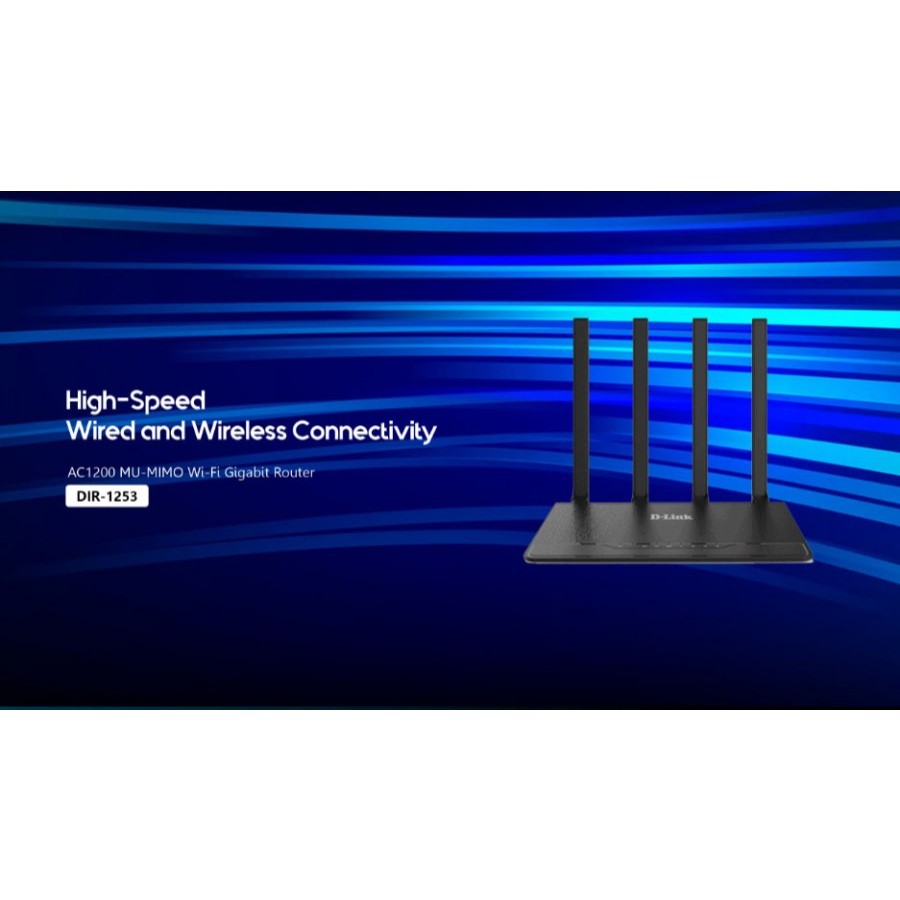 Jual DLINK DIR-1253 AC1200 MU-MIMO Dual Band MESH Wireless Gigabit ...