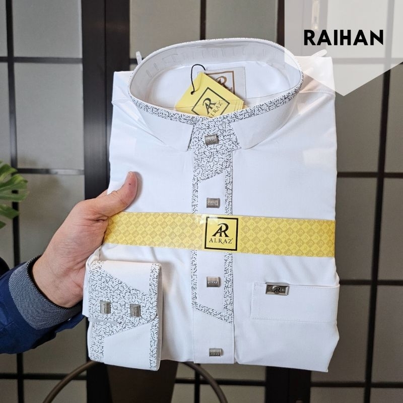 Jual Jubah Alraz RAIHAN PUTIH Katun Premium Jubah Al Raz | Shopee Indonesia