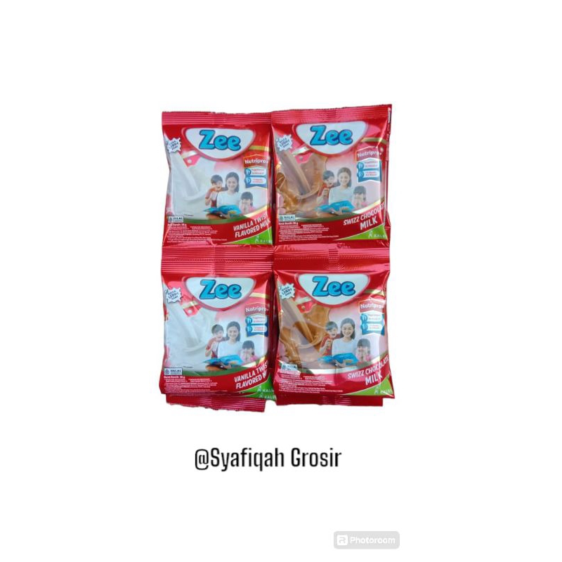 Jual susu Zee renceng isi 10 sachet (free bubble wrap packing) | Shopee ...