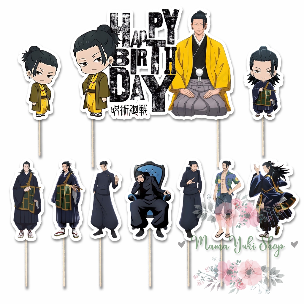 Jual Topper Cake Hiasan Kue Ulang Tahun Anak motif Anime Manga JUJUTSU ...