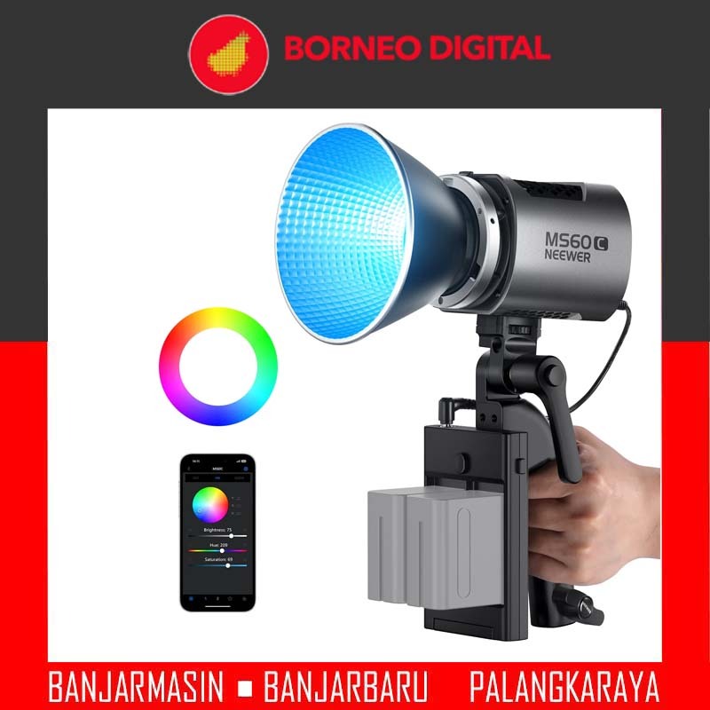 Jual NEEWER MS60C Mini RGB LED Video Light Handheld Spotlight | Shopee ...