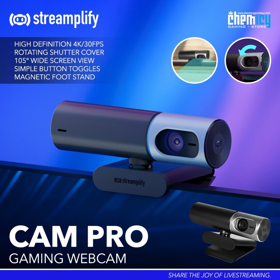 Jual Streamplify CAM Pro 4K Streaming Gaming Webcam | Shopee Indonesia