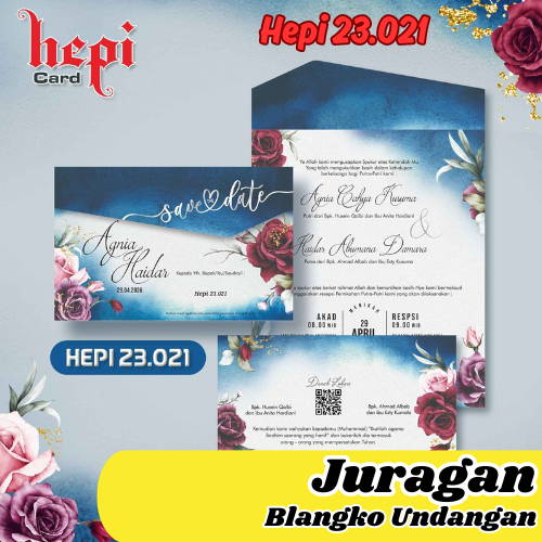 Jual BLANGKO UNDANGAN HEPI 23.021 PALU JURAGAN BLANGKO UNDANGAN ...