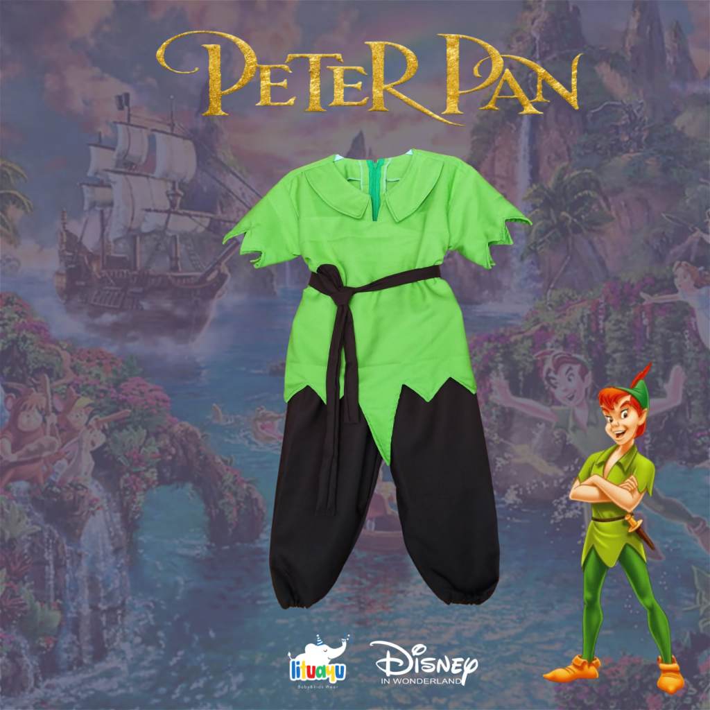 Jual Kostum Cosplay Peter Pan Anak Series Disney Kostum Foto Bayi ...