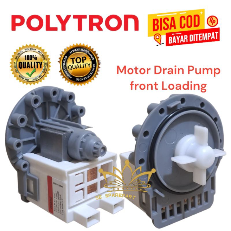 Jual POLYTRON FRONT LOADING MOTOR DRAIN PUMP POMPA PEMBUANGAN MESIN ...