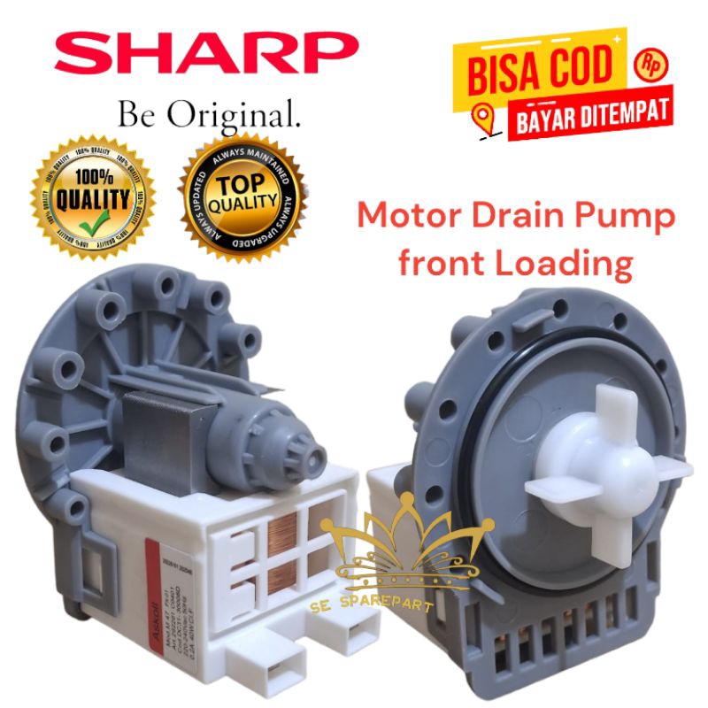 Jual SHARP FRONT LOADING MOTOR DRAIN PUMP POMPA PEMBUANGAN MESIN CUCI ...