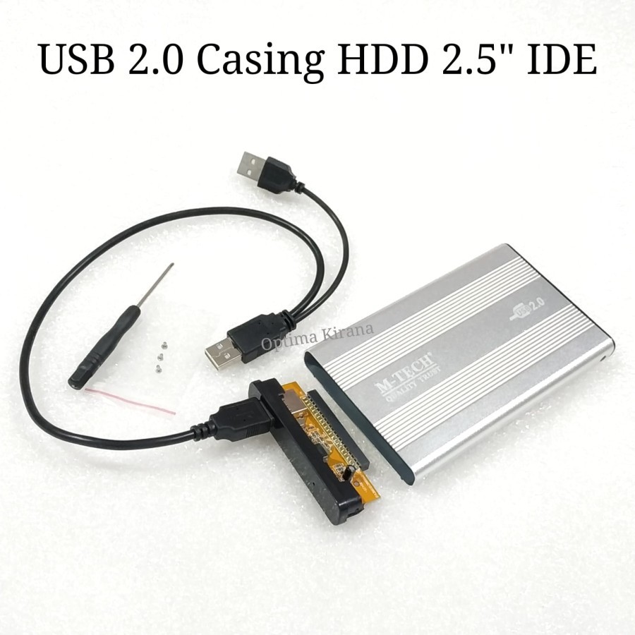 Jual USB 2.0 Casing IDE 2.5 inch Hard Disk Drive External Portable Slim ...