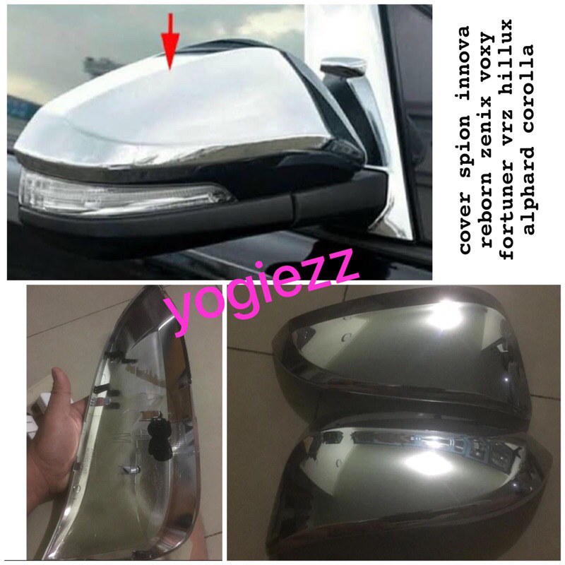 Jual Cover spion chrome all new innova reborn hillux fortuner vrz ...