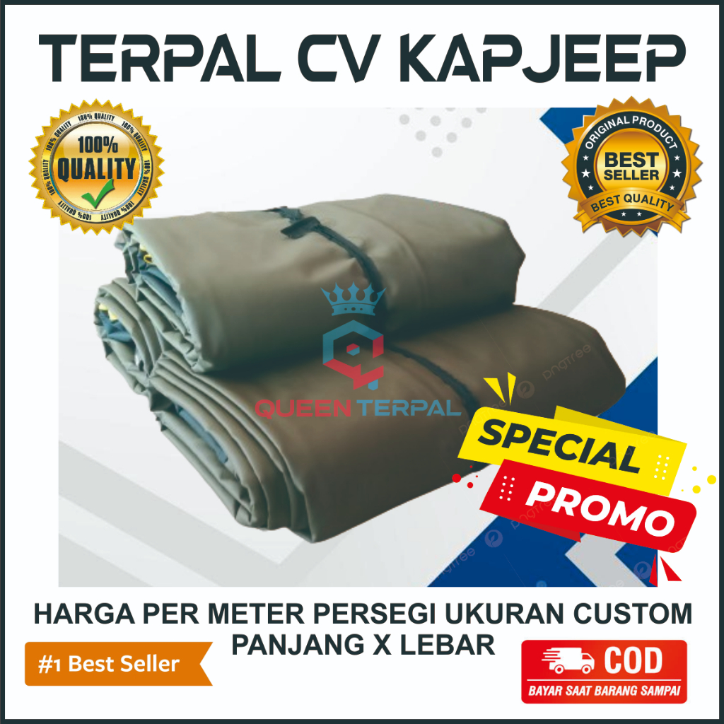 Jual TERPAL KAIN CV KAPJEEP UKURAN CUSTOM LAPIS KAIN DAN KARET TEBAL ...