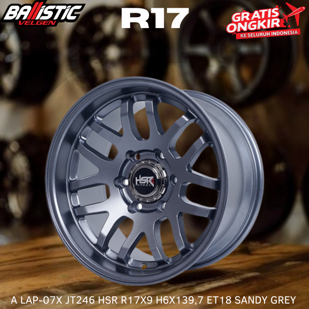 Jual Velg Racing HSR Gilli R17 Lebar 9 Rata Body Velg Everest Blazer ...