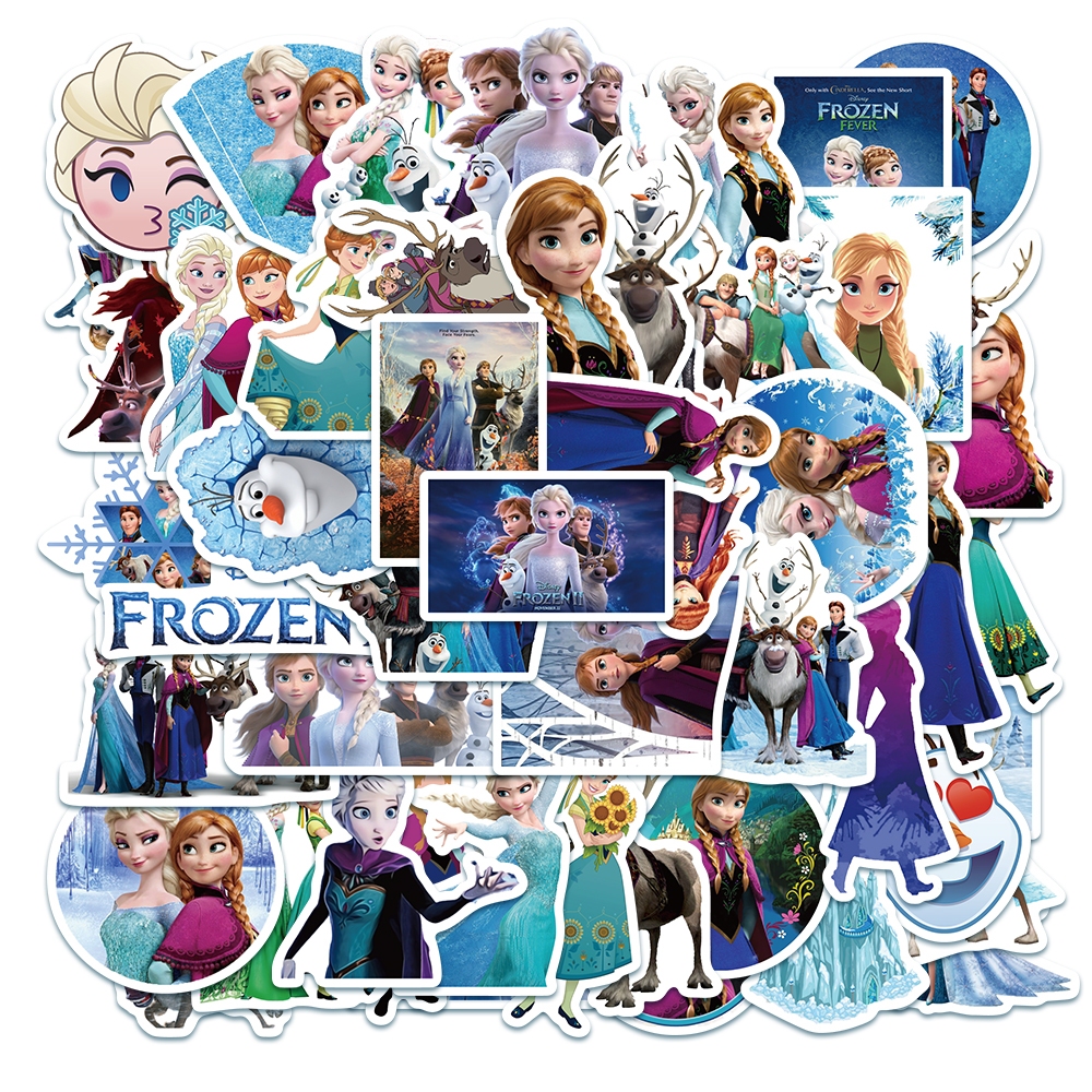 Jual Hot Frozen Princess Stiker Kartun Putri Elsa Stiker Anti Air ...