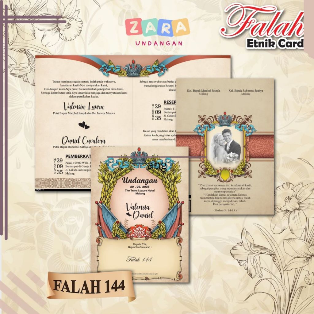 Jual Blangko Undangan Falah 144 Harga Murah Grosir, bonus buku album ...