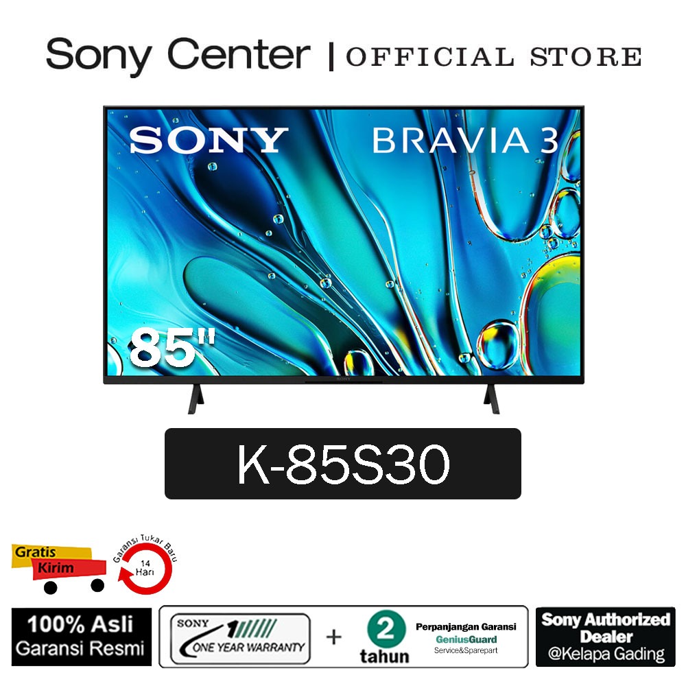 Jual SONY CENTER LED TV Sony BRAVIA 3 4K HDR Ultra HD Smart TV Google ...