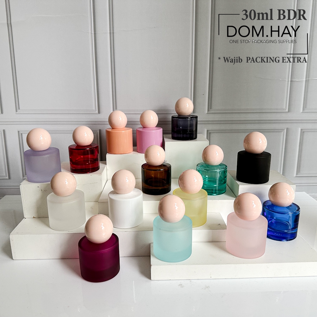 Jual 30ml BDR Bola Pink Botol Parfum Drat Kaca Parfume Minyak Wangi ...