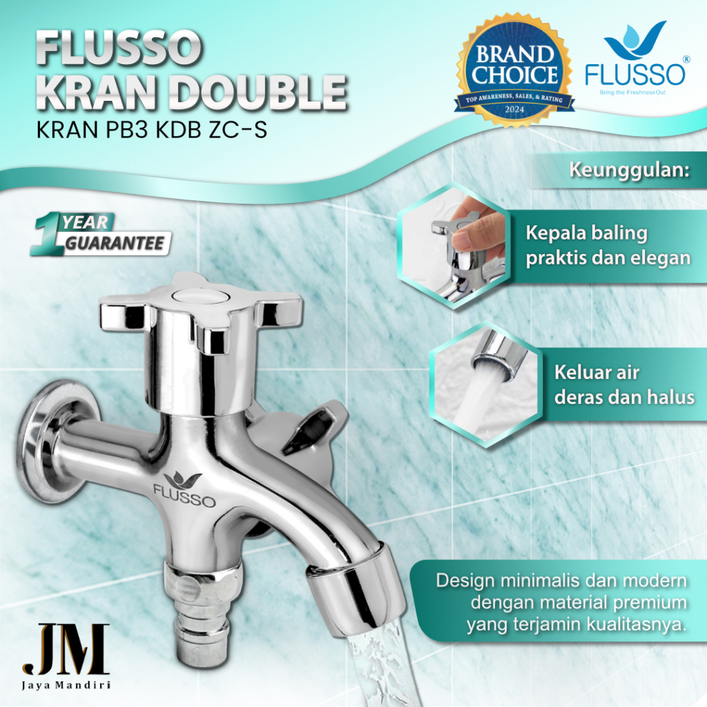 Jual Flusso Kran Air Kran Cabang Double Baling Kran Shower Kamar Mandi ...