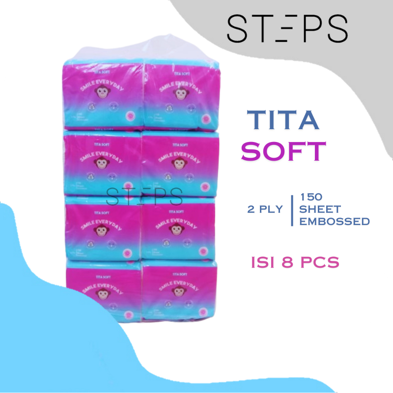 Jual Tisu Tissue Serbaguna TITA SOFT Pop Up Embossed 150's / Tisu ...