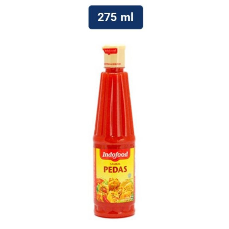Jual Saos Sambal Indofood Extra Pedas 275 Ml / Sambal Indofood Extra ...