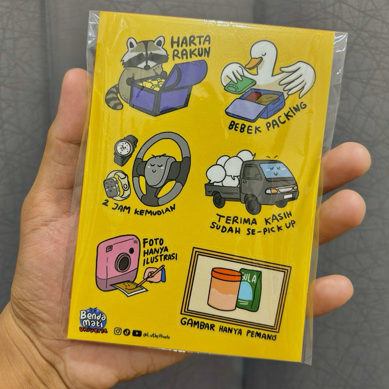 Jual Sticker Kisscut A6 - Pelesetan Lucu 1 - Benda Mati Universe ...