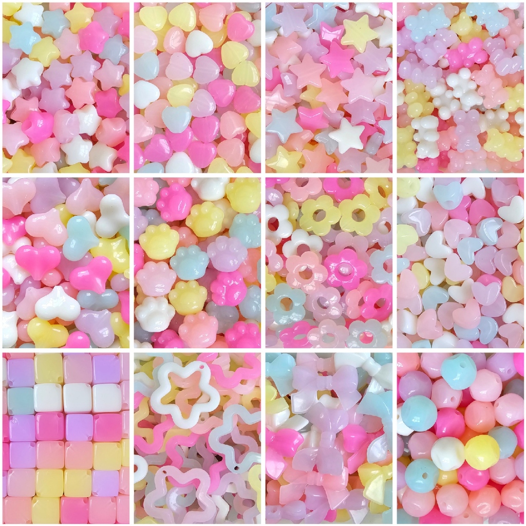 Jual (50gr) Manik Manik Lucu Korea - Manik Jelly Land - DIY Beads ...