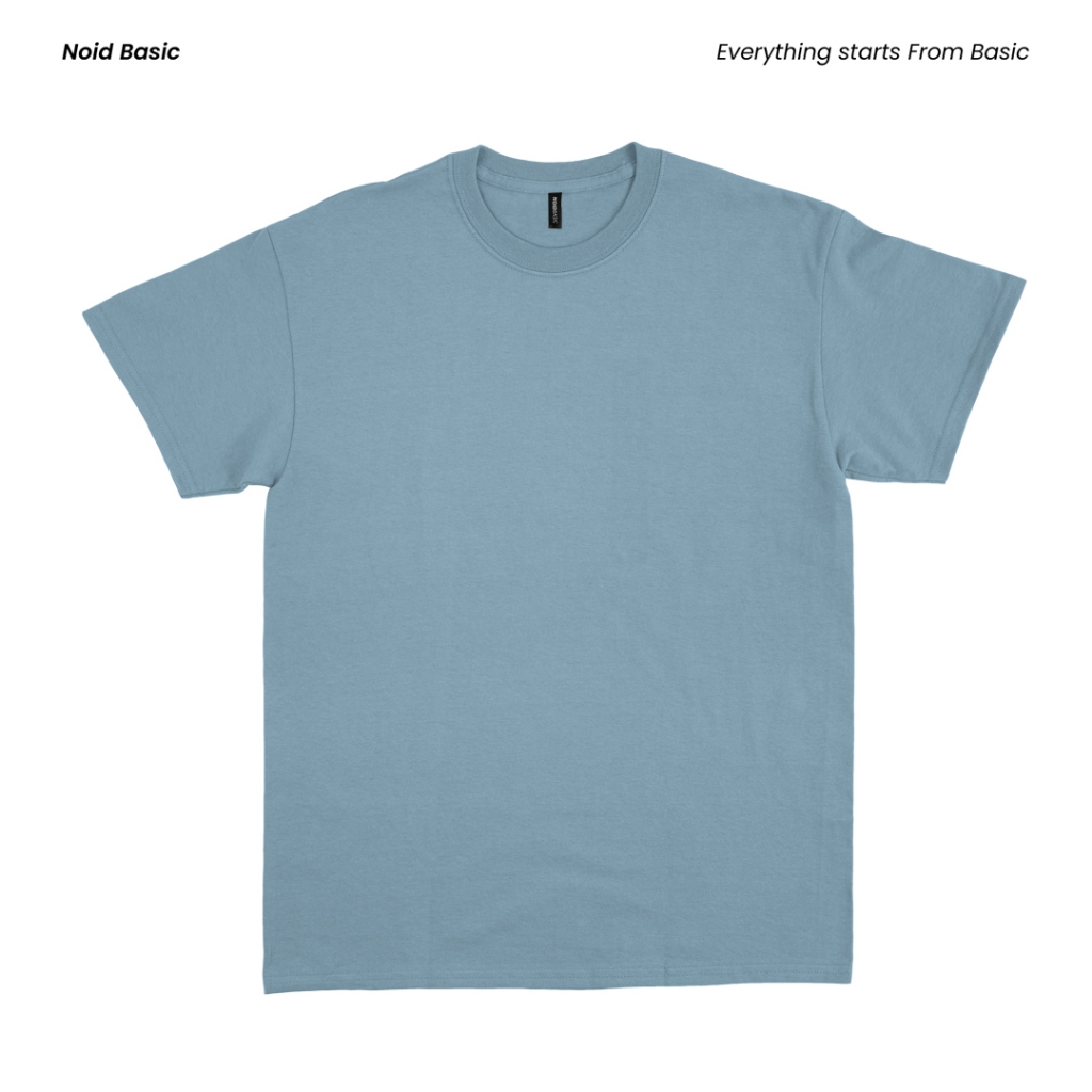 Jual Noid Basic - Kaos Polos Cotton 24s Combed Biowash - Blue Stone ...