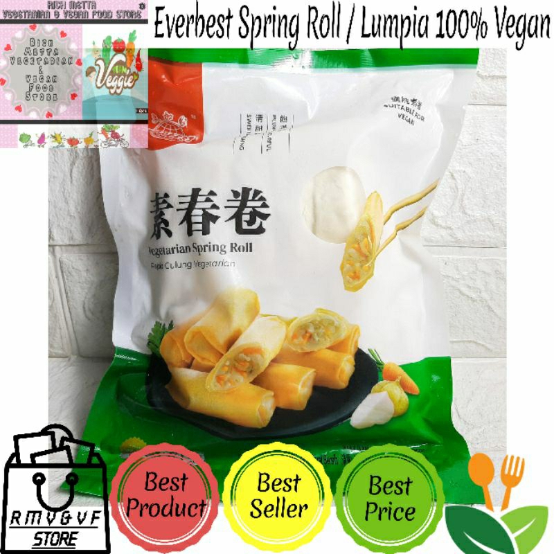 Jual Everbest Spring Roll / Lumpia 450gr Vegetarian Vegan Frozen Food ...