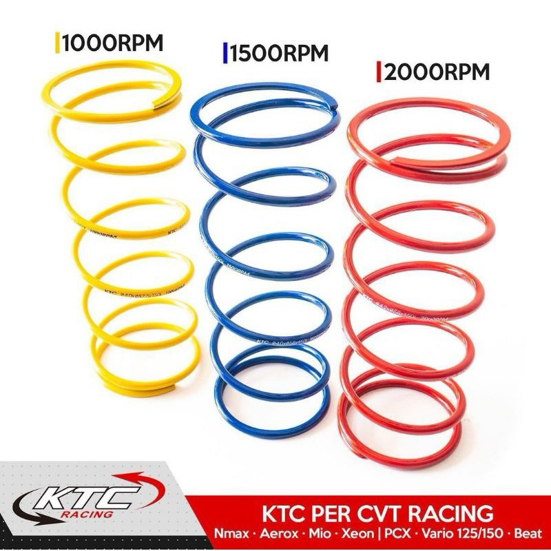 Jual PER CVT Racing KTC Original Barcode Terbaru 1000rpm dan 1500rpm ...