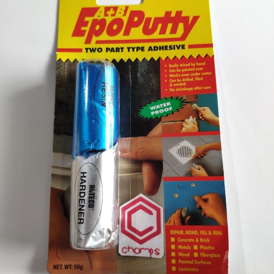 Jual Lem Epo Putty Alteco / Epo Putty / Lem porting 50 gram | Shopee ...