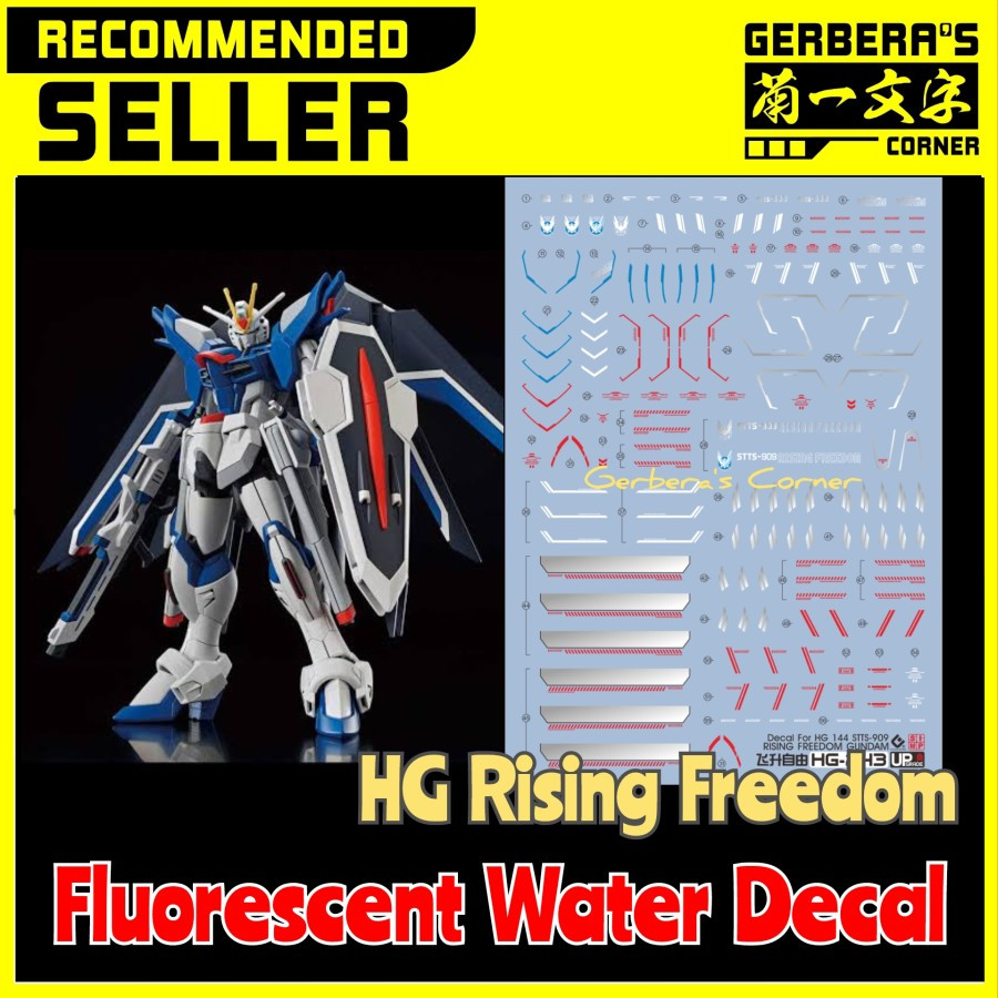 Jual Fluorescent Water Decal HG Rising Freedom Evolution Studio ...