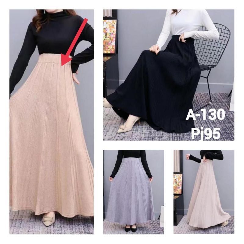 Jual Rok Knit Skirt Rajut Import, Rok Rajut Premium Korean Style ...